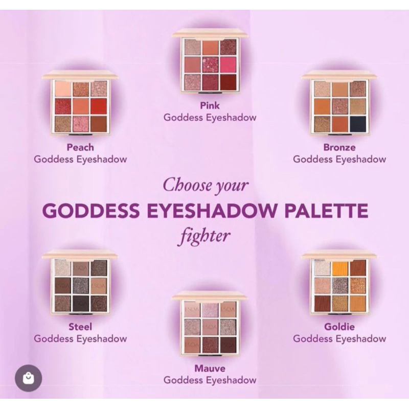 Jual ESQA Goddess Eyeshadow Pallete ( Bronze/Peach/Pink/Goldie ...