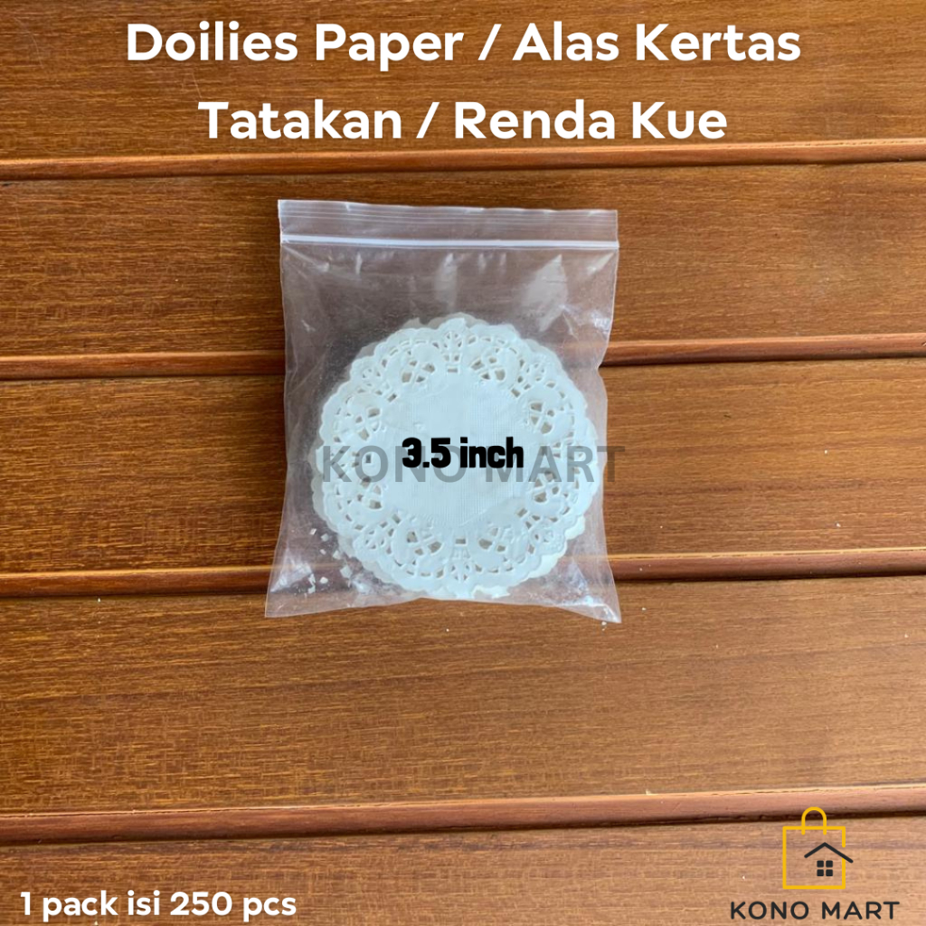 Jual Paper Doilies isi 250 pcs / Kertas alas putih renda / Alas Kue ...