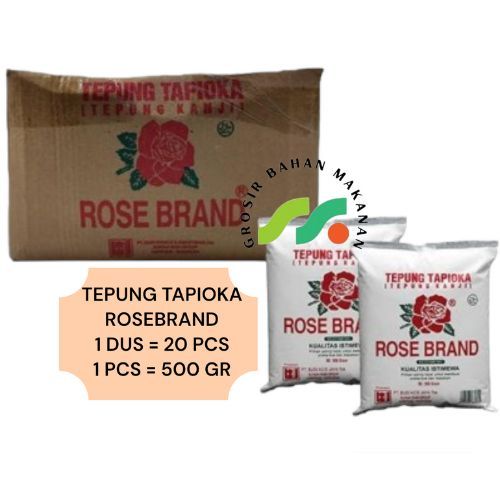Jual TAPIOKA ROSE BRAND 500GR PER DUS ISI 20PCS | Shopee Indonesia