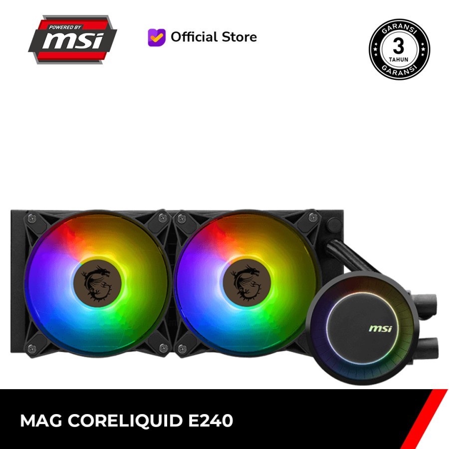 Jual MSI MAG CORELIQUID E240 [AiO Liquid Cooler] | Shopee Indonesia