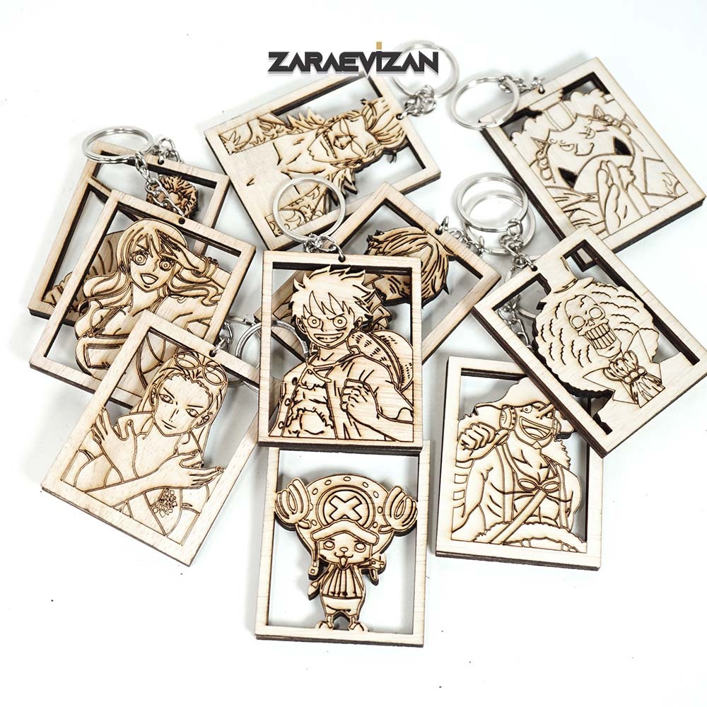 Jual Gantungan Kunci One Piece / Ganci Anime / Keychain Kayu Unik ...