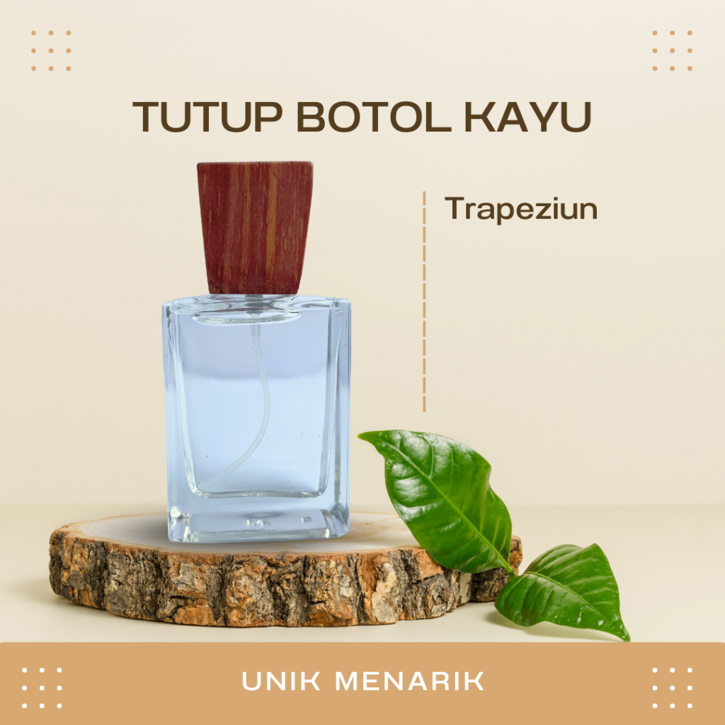 Jual Tutup botol parfum kayu unik Trapeziun | Shopee Indonesia