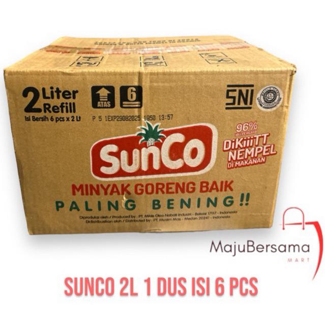Jual Minyak sunco 2 liter 1 dus ( isi 6 pcs ) | Shopee Indonesia