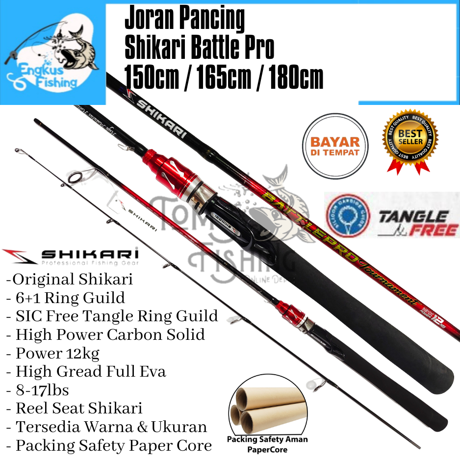 Jual Joran Pancing Shikari Battle Pro Tournament 150cm - 180cm Carbon ...