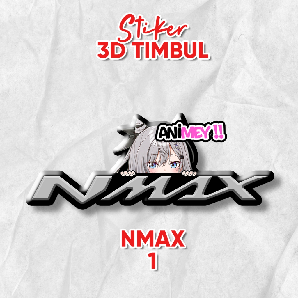 Jual Stiker Emblem 3D Timbul Vestia Zeta Logo Nmax / Stiker Anime Resin ...