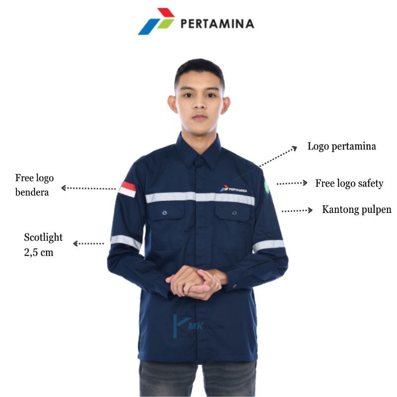 Jual Baju Kerja Pertamina/Seragam Kerja Lapangan/Seragam Pertamina ...