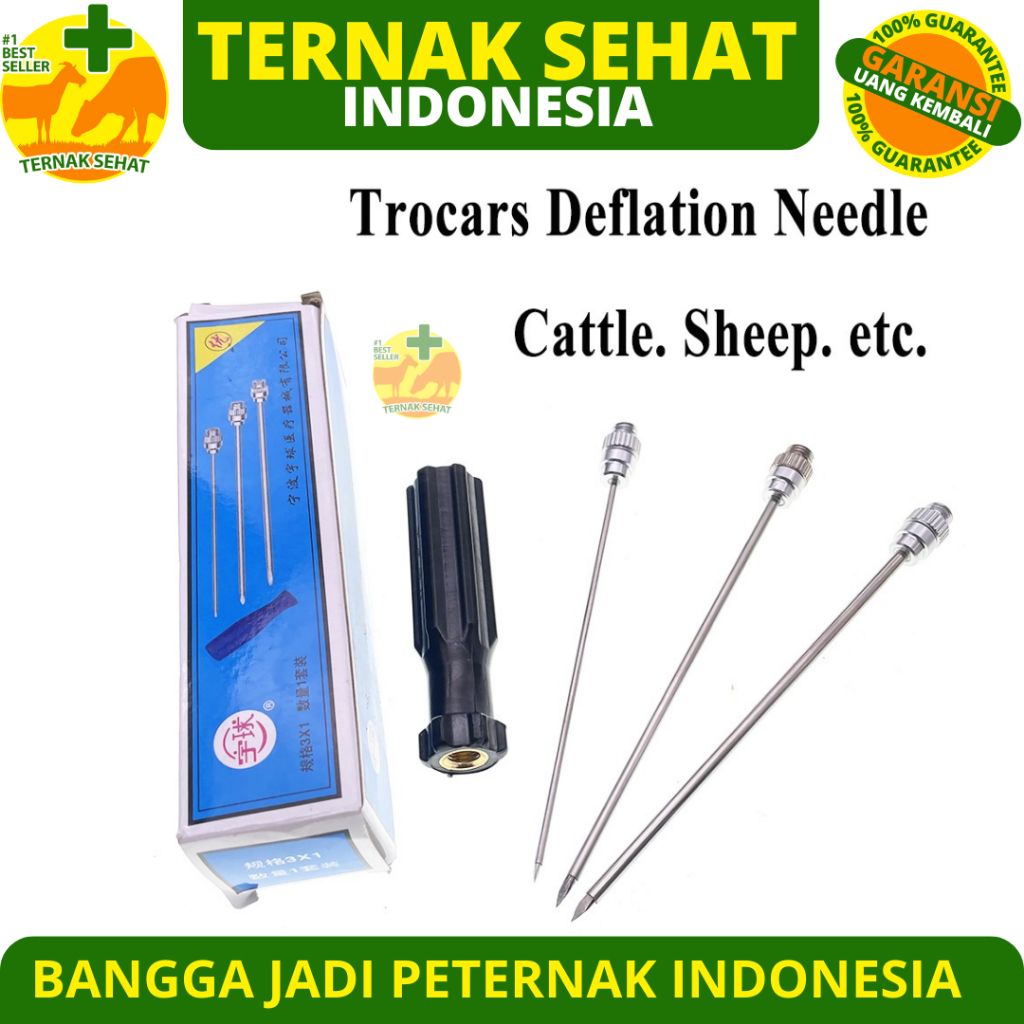 Jual TROCAR SAPI UNIVERSAL 1 PCS - Alat Penghilang Kembung Pada Sapi ...
