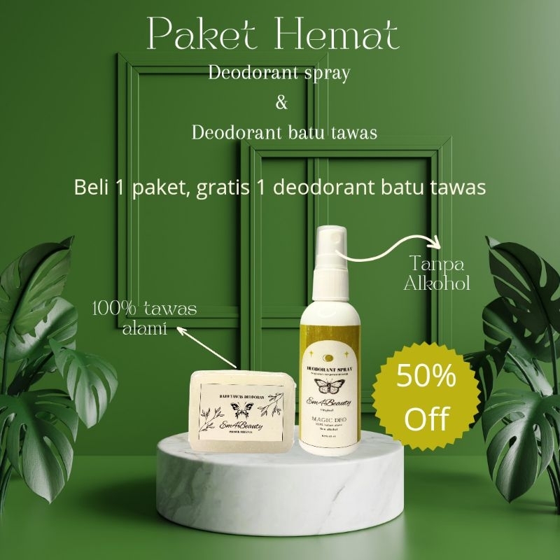Jual PAKET HEMAT | BELI 3 GRATIS 1 | Batu Tawas Deodorant / Deodorant ...