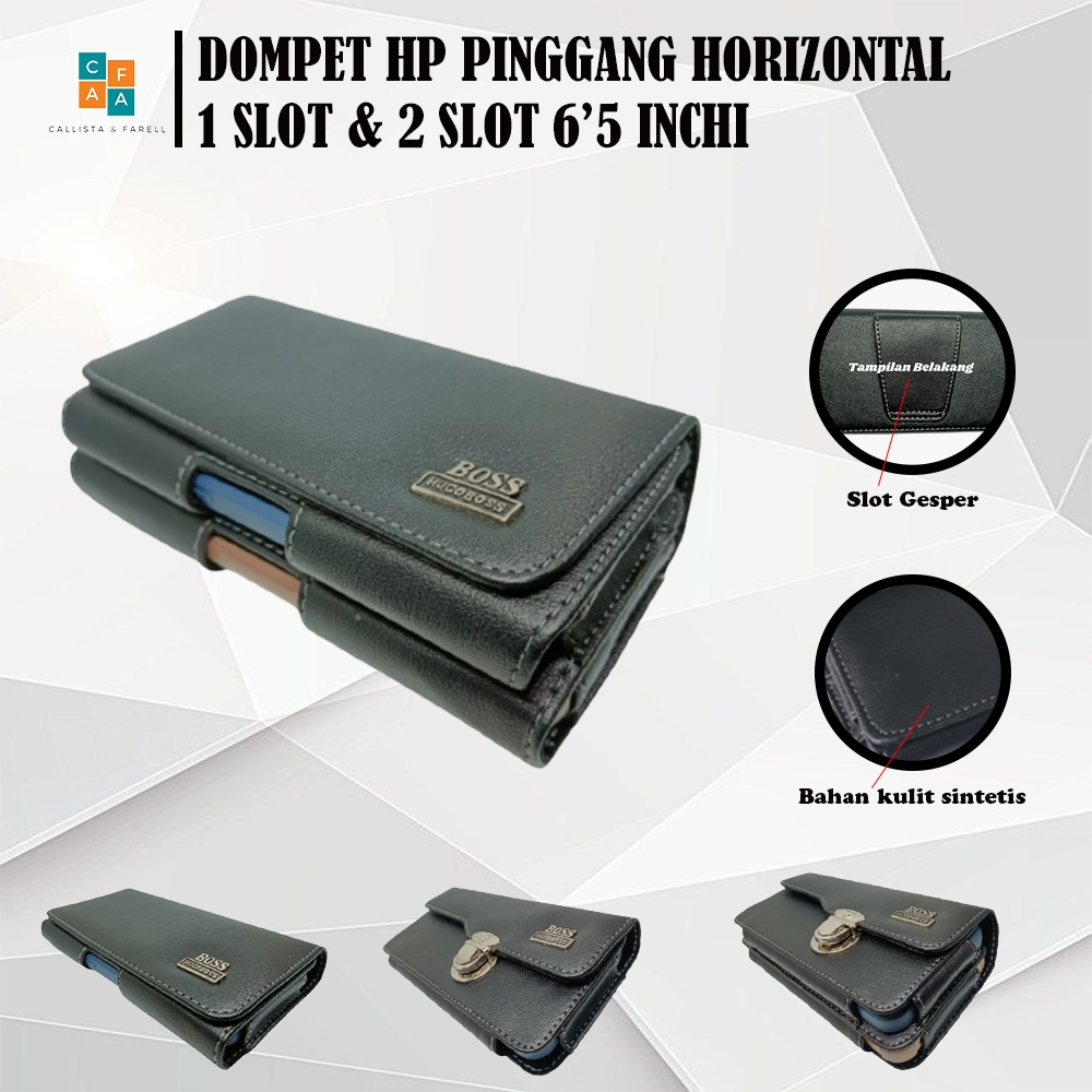 Jual DOMPET HP PINGGANG PRIA KULIT SINTETIS 1 RUANG & 2 RUANG UKURAN 6 ...