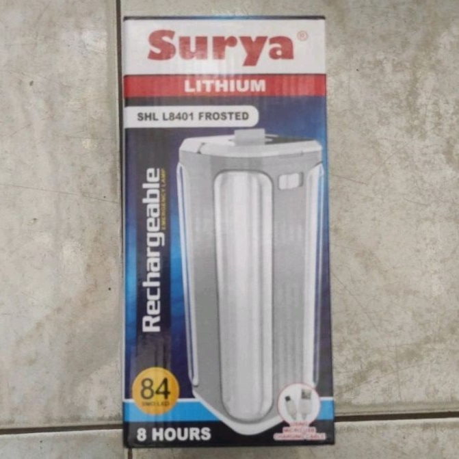 Jual Lampu Cas LED Darurat Surya L8401 Rechargeable LED Emergency Lamp ...