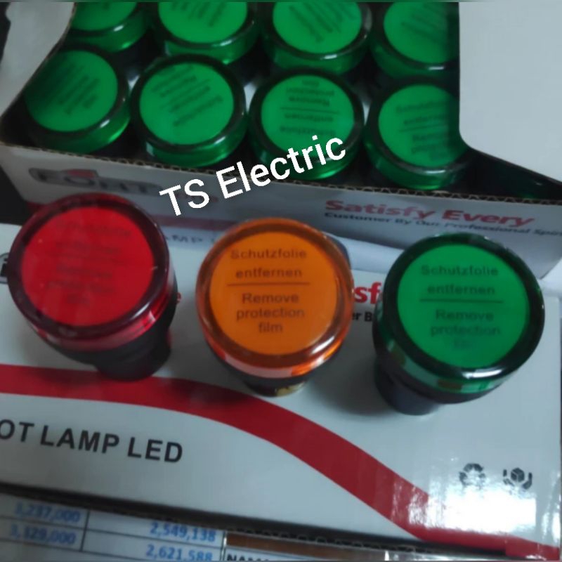 Jual Pilot Lamp LED 24V DC 22mm Merk Fort / Pilot Lamp LED Fort 24VDC ...