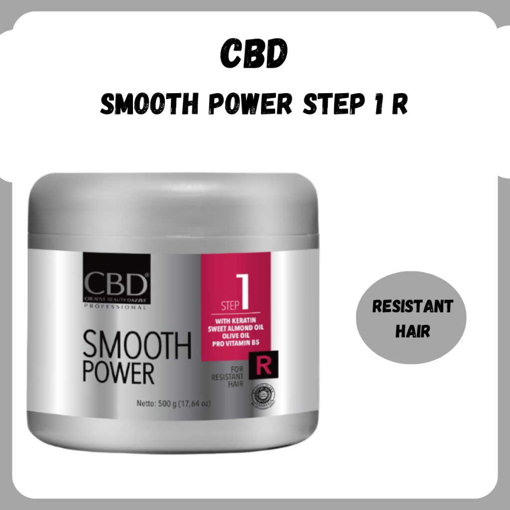 Jual CBD Professional Smooth Power Step 1 R for Resistant Hair 500gr ...