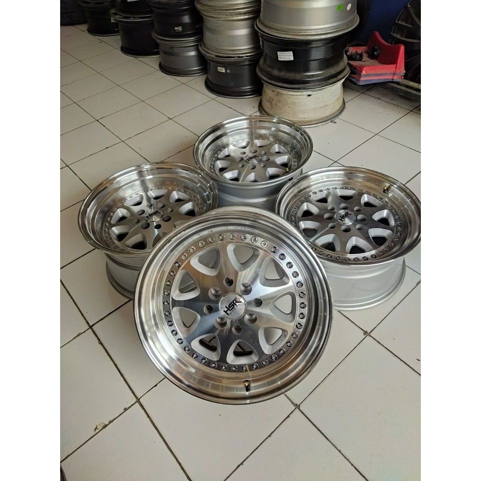 Jual VELG MOBIL BEKAS CELONG HSR VBAVARIA R16 LEBAR 8/9 PCD 4X100/114,3 ET30/25 | Shopee Indonesia