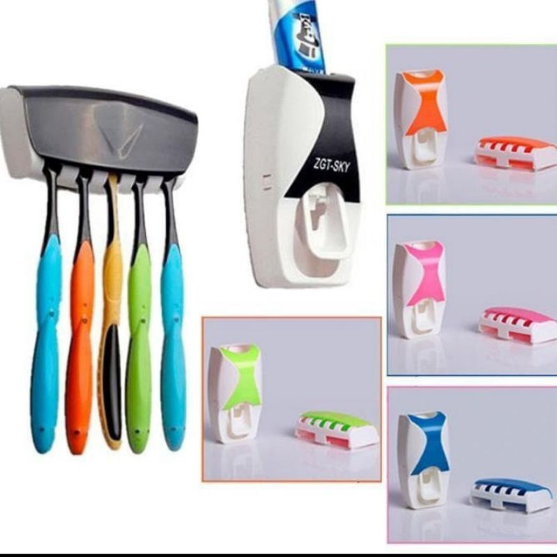 Jual Dispenser odol model baru Toothpaste wadah tempat sikat Gigi ...