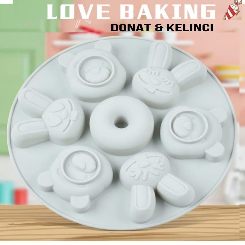 Jual DAPURMAMIKU Cetakan Silikon Kelinci Bunny Rabbit Wortel Cetakan ...