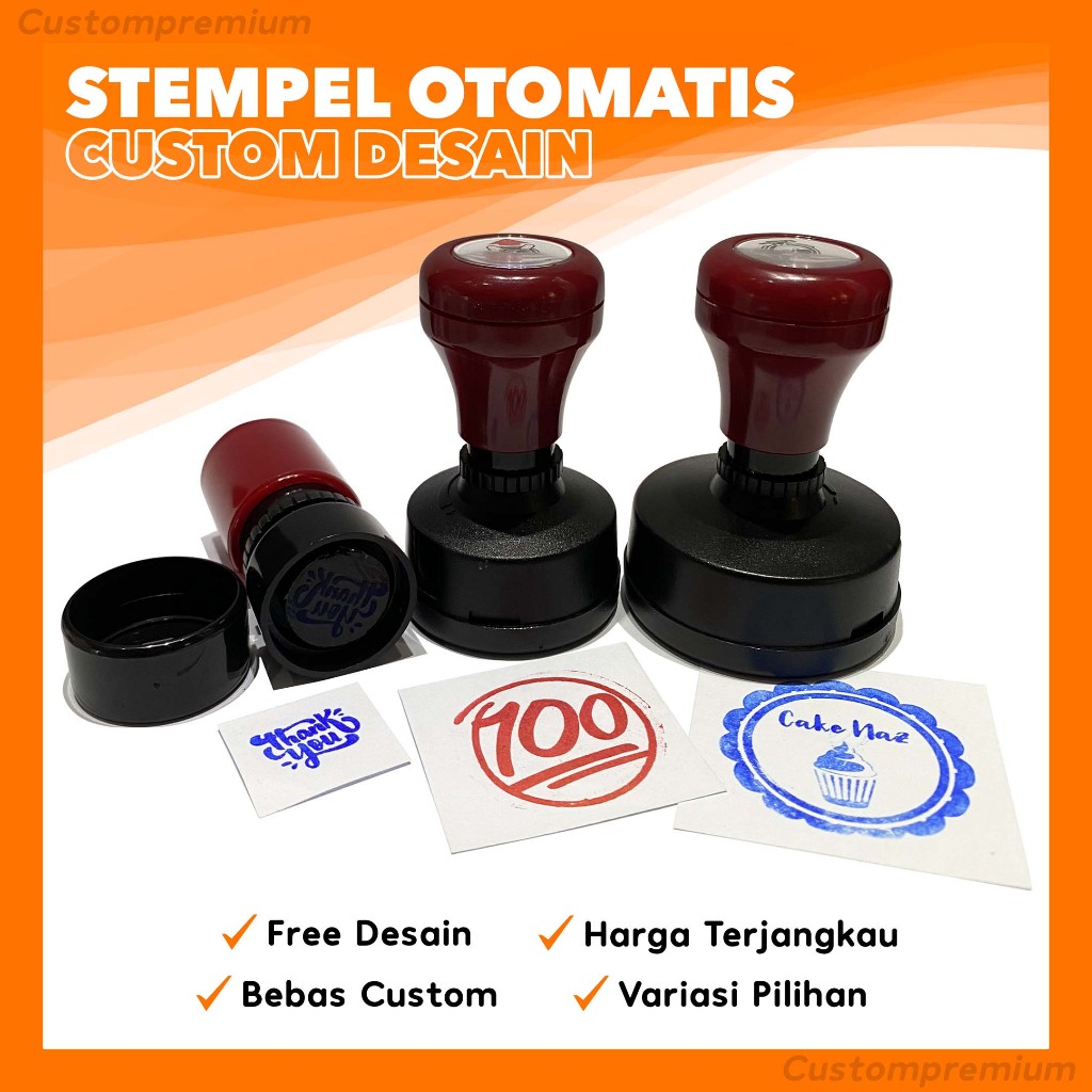 Jual Stempel Custom Bebas Desain / Cap Stemple Flash Bisa di Refil ...