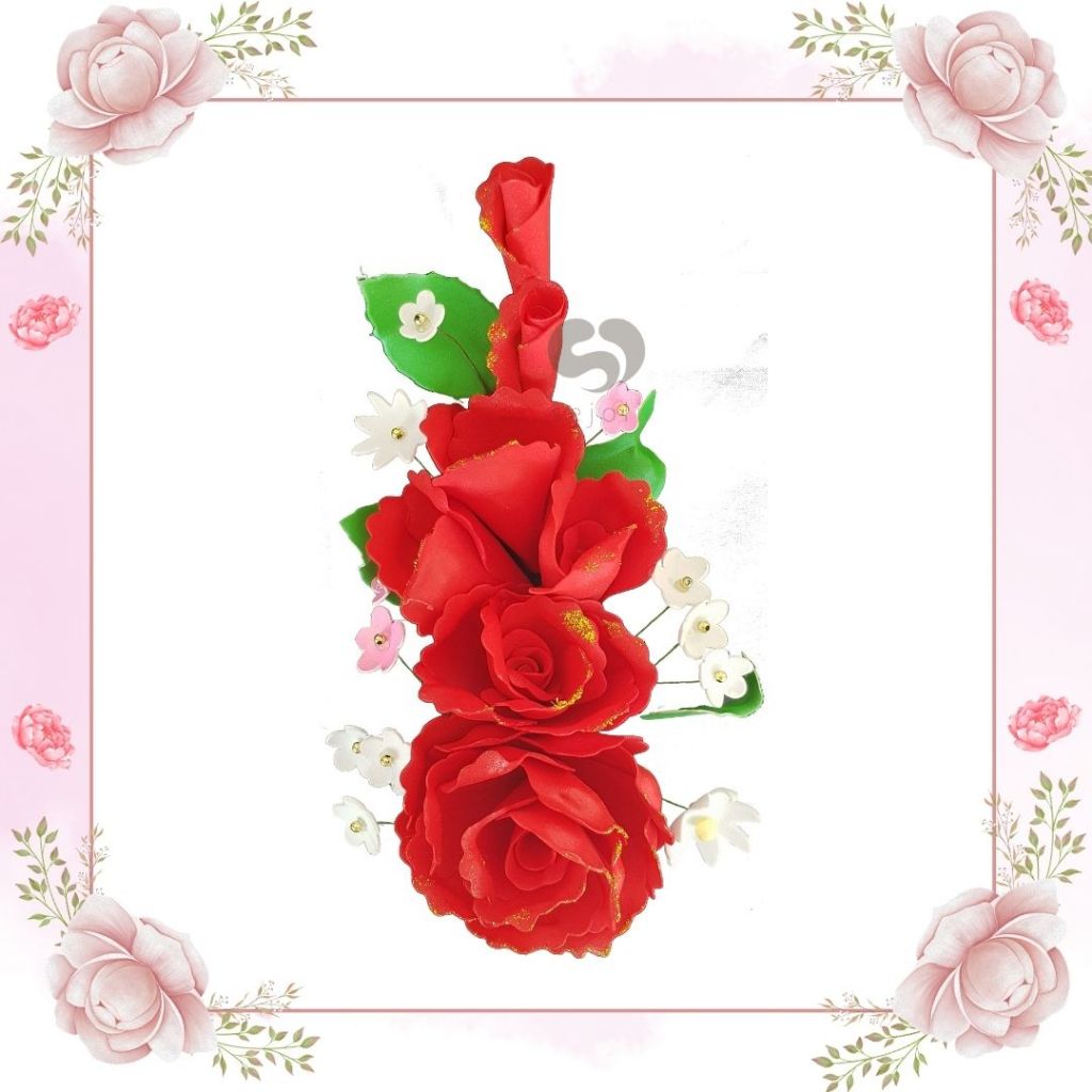 Jual Hiasan Kue/ Cake Topper Bunga/ Spons Bunga Cambridge | Shopee ...