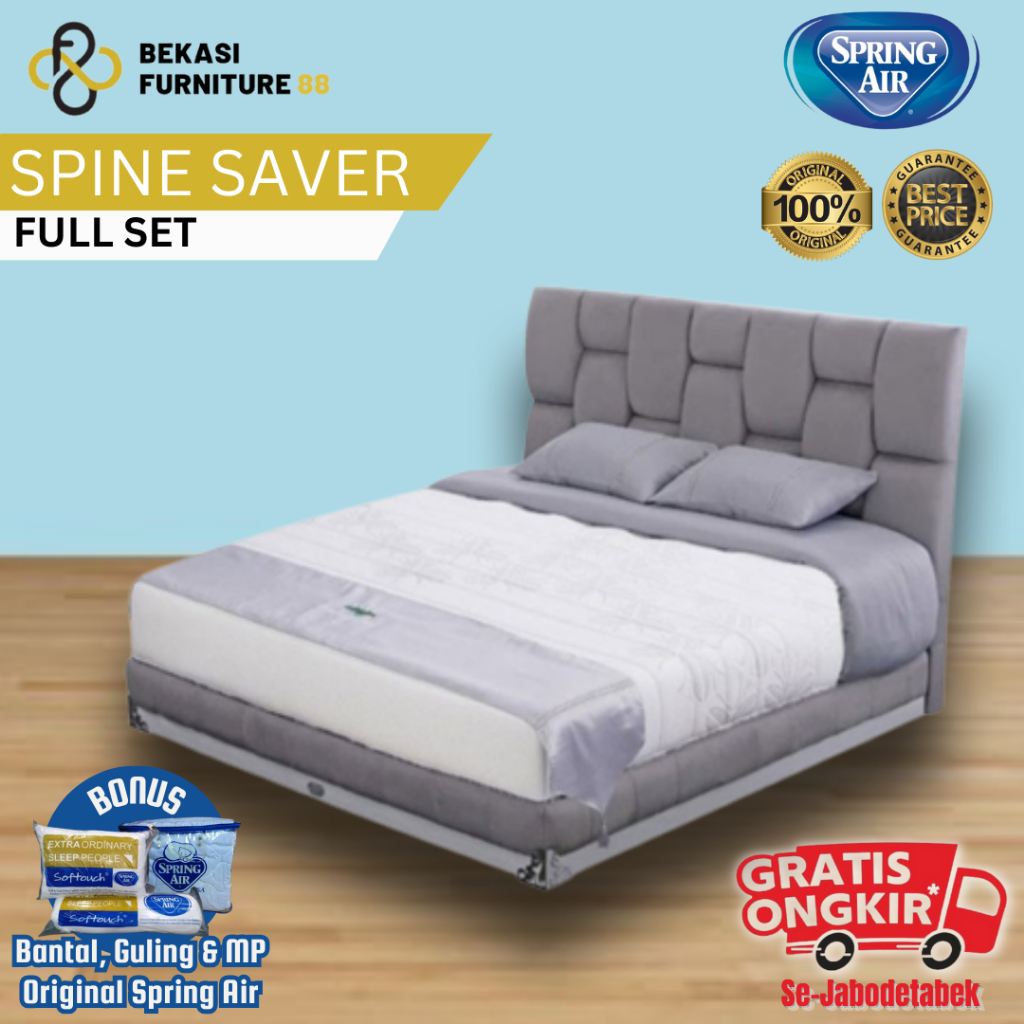 Jual FULL SET Kasur Spring Air Springbed Spine Saver | Shopee Indonesia