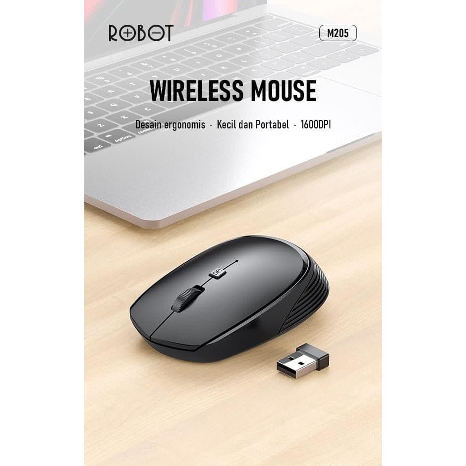Jual MOUSE ROBOT M205 | MOUSE WIRELESS | Shopee Indonesia