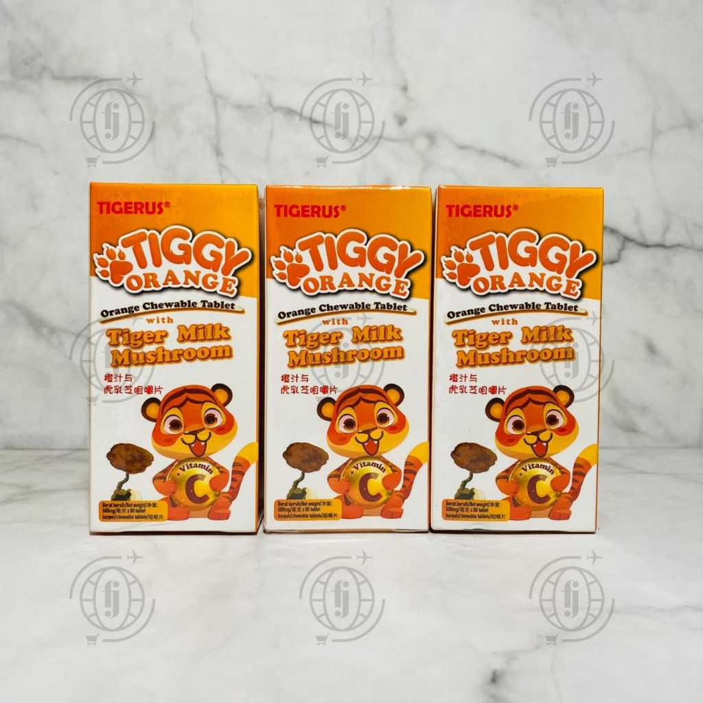 Jual Tigerus Tiggy Orange Chewable Vitamin Anak Bapil isi 80 Original ...