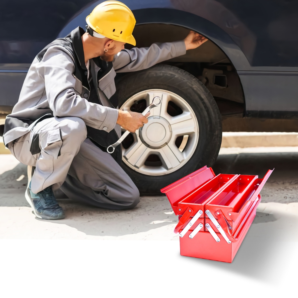 Jual Kenmaster Tool Box Besi / Kaleng 3 Susun - Warna BIRU/MERAH ...