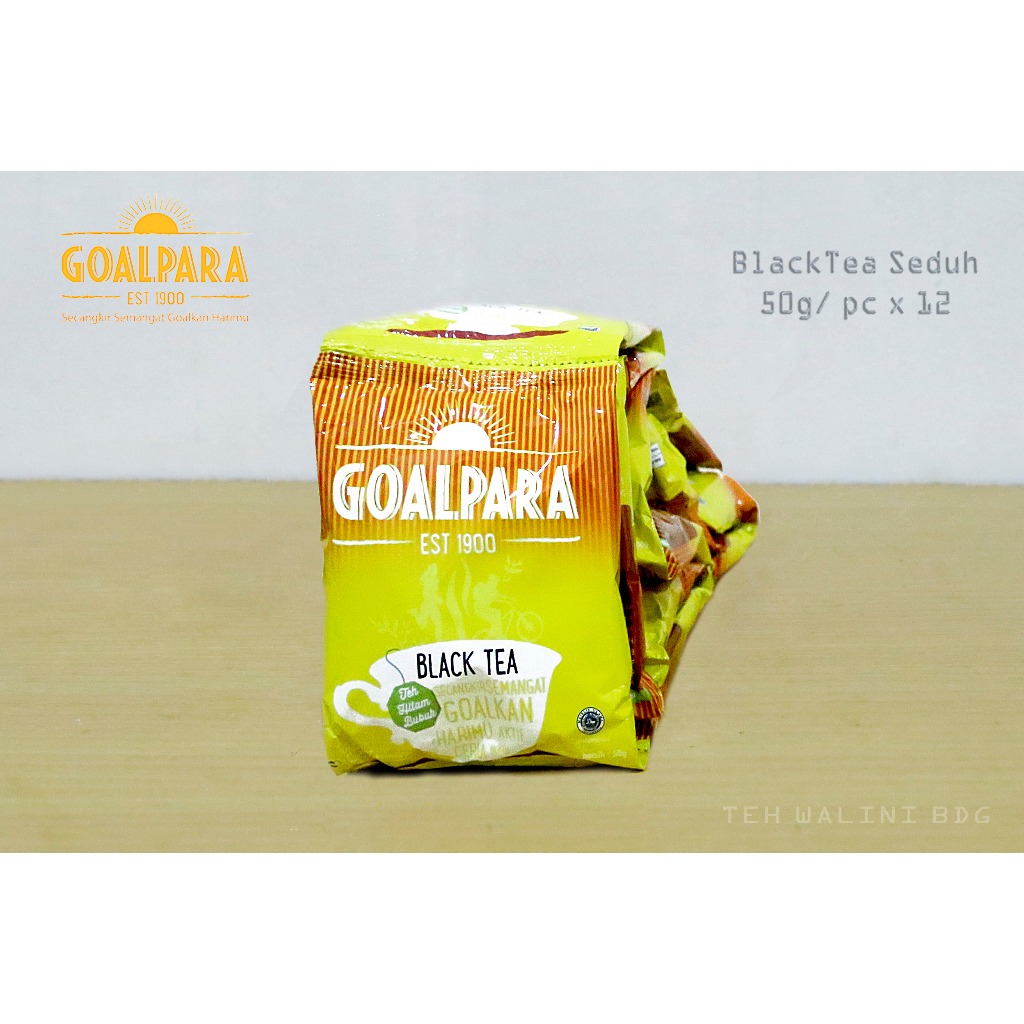 Jual TEH SEDUH GOALPARA BLACK TEA 50g/pc X 12 Plastik Sachet (Renceng ...