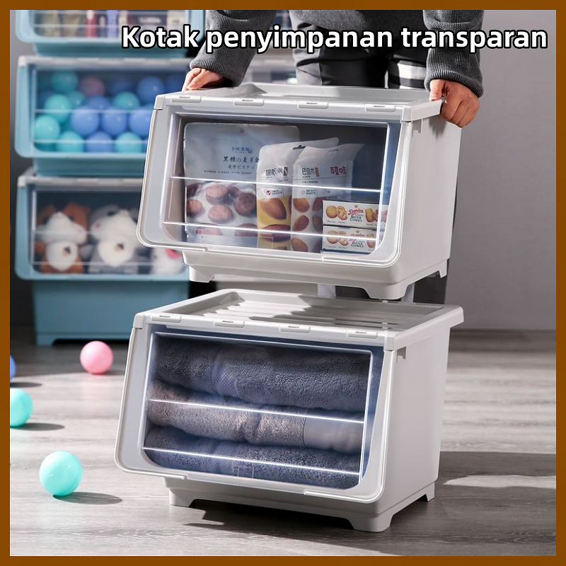 Jual Container Box Plastik Storage Box Kotak Penyimpanan Mainan/Baju ...