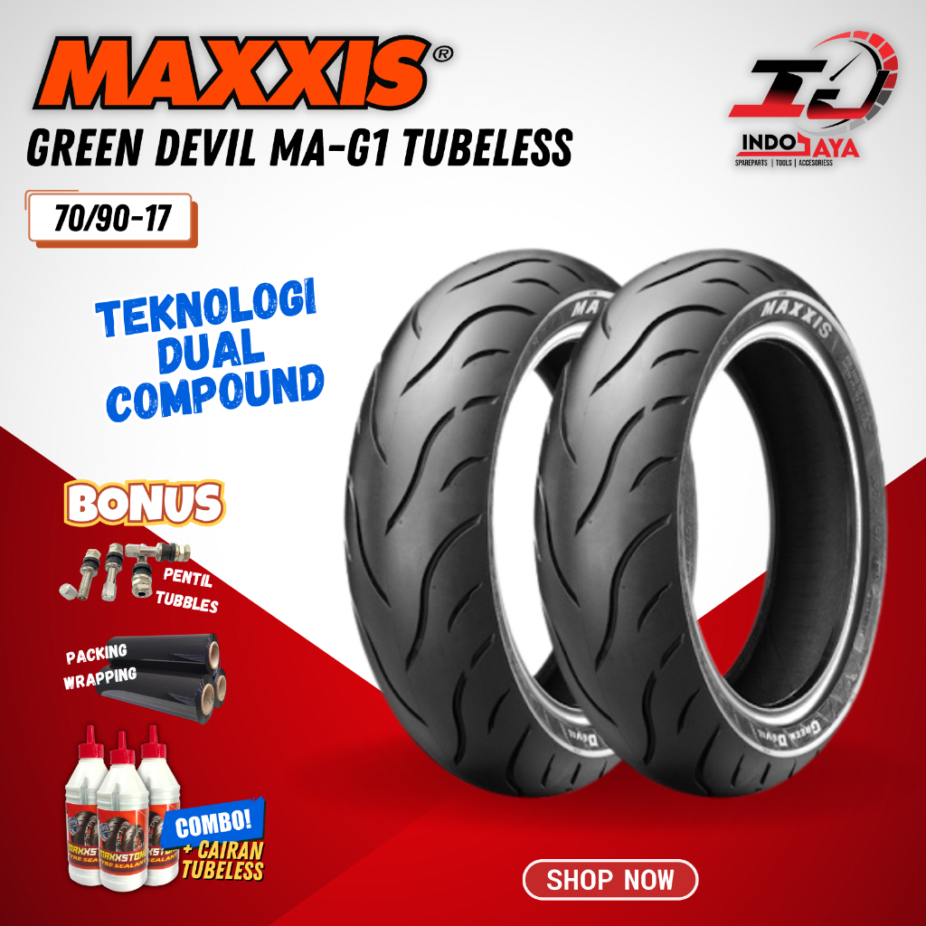 Jual MAXXIS GREEN DEVIL 70 - 90 - 17 / BAN MAXXIS 70/90-17 / 70-90-17 ...