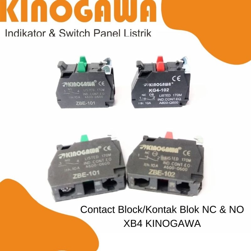 Jual Contact Block/Kontak Blok NC & NO XB4 KINOGAWA | Shopee Indonesia