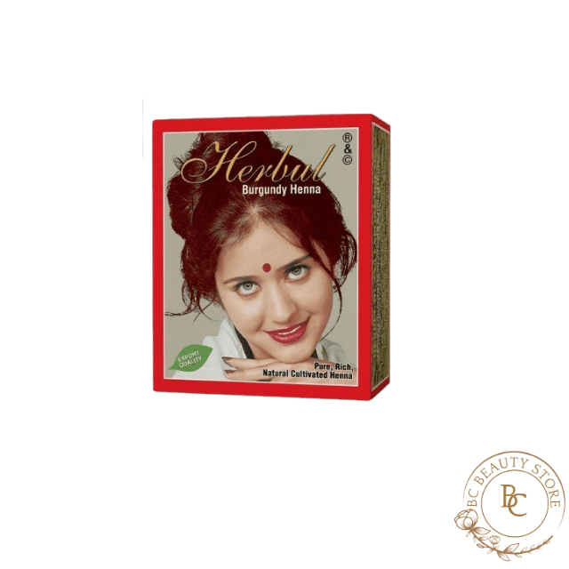 Jual Pewarna Rambut Herbul Burgundy Henna Hair Dyes Box isi 6pcs ...