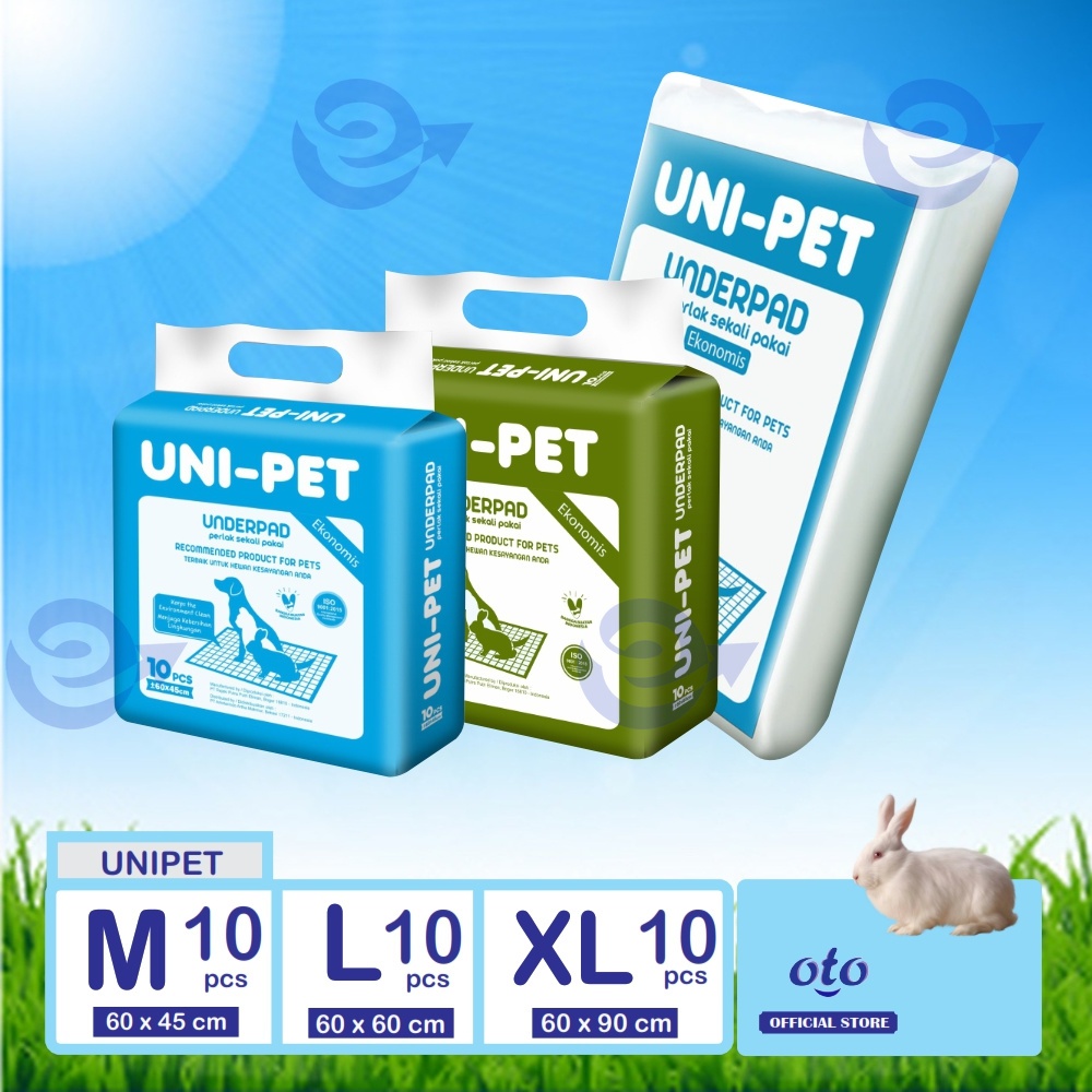 Jual UNIPET UNI-PET Underpad Perlak Alas Pipis BAB Hewan Anjing Kucing ...