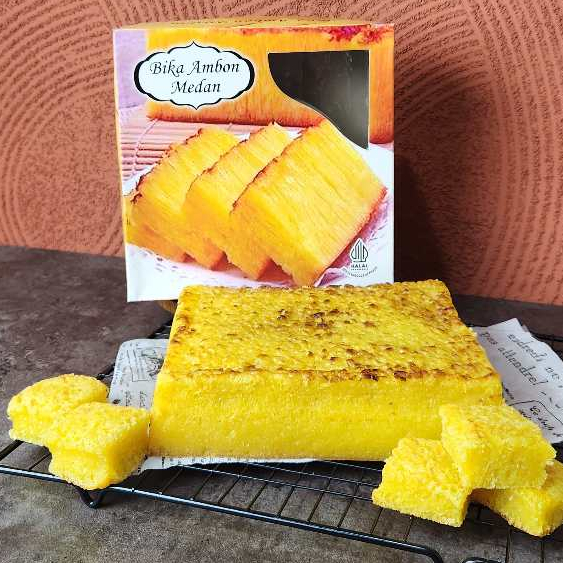 Jual Bika Ambon Original Khas Medan / Oleh Oleh Medan uk. 17x17cm ...
