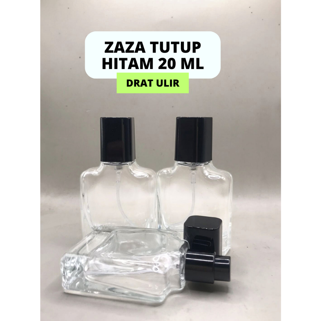 Jual ( PCS ) BOTOL PARFUM ZAZA Z4RA TUTUP HITAM 20ML DRAT ULIR | Shopee ...