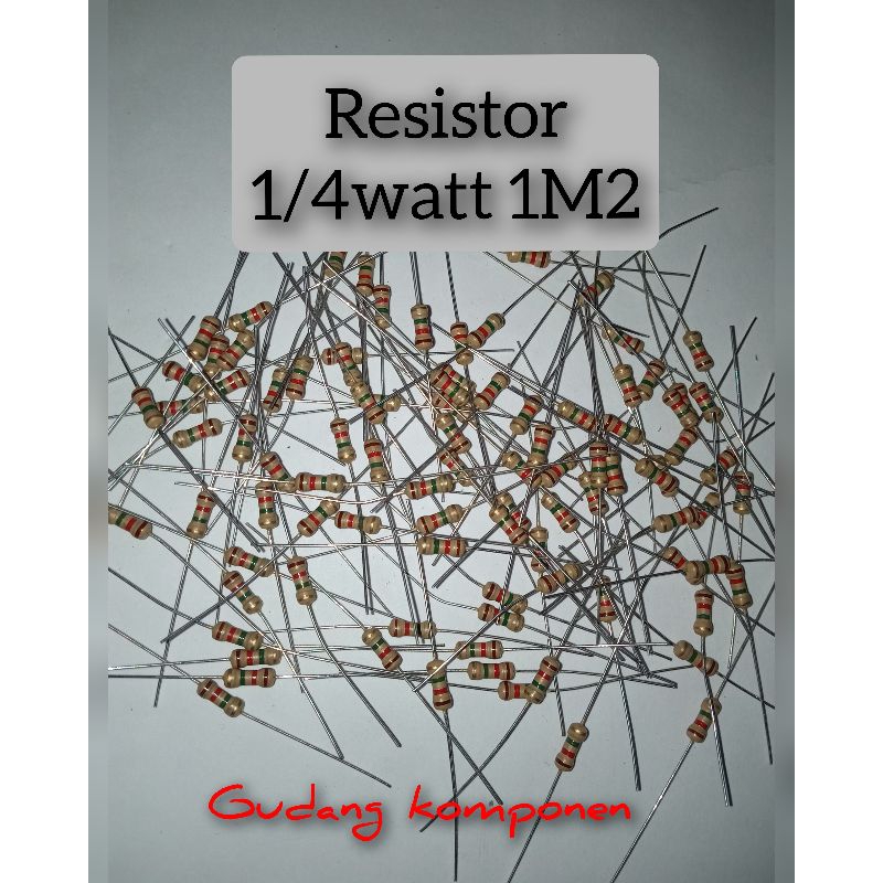 Jual Resistor 1M2 1.2M 1/4watt Karbon Film China pet 10pcs | Shopee ...