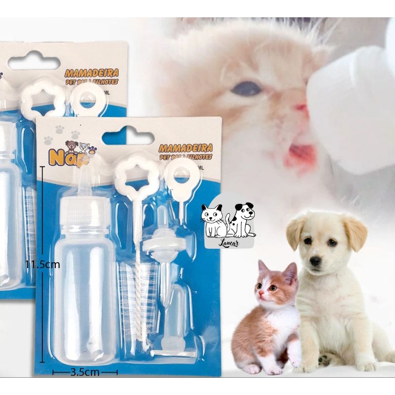 Jual Botol Susu Kitten & Puppy 60 ml / Dot Susu Kucing Anjing / Feeding ...