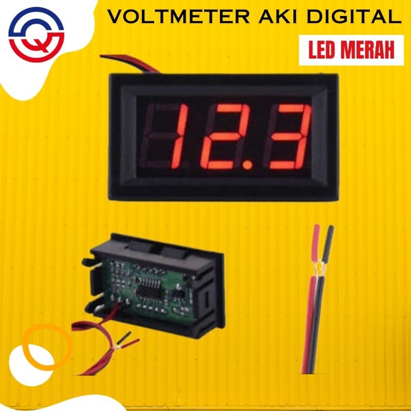 Jual Alat Pengukur Tegangan - Voltmeter LED - Volt Meter Aki Digital | Shopee Indonesia