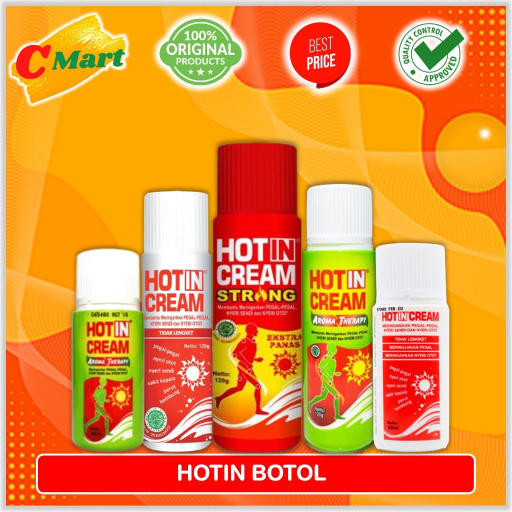 Jual Hotin Cream Botol 60ml & 120ml | Hot In Botol | Original | Aroma ...