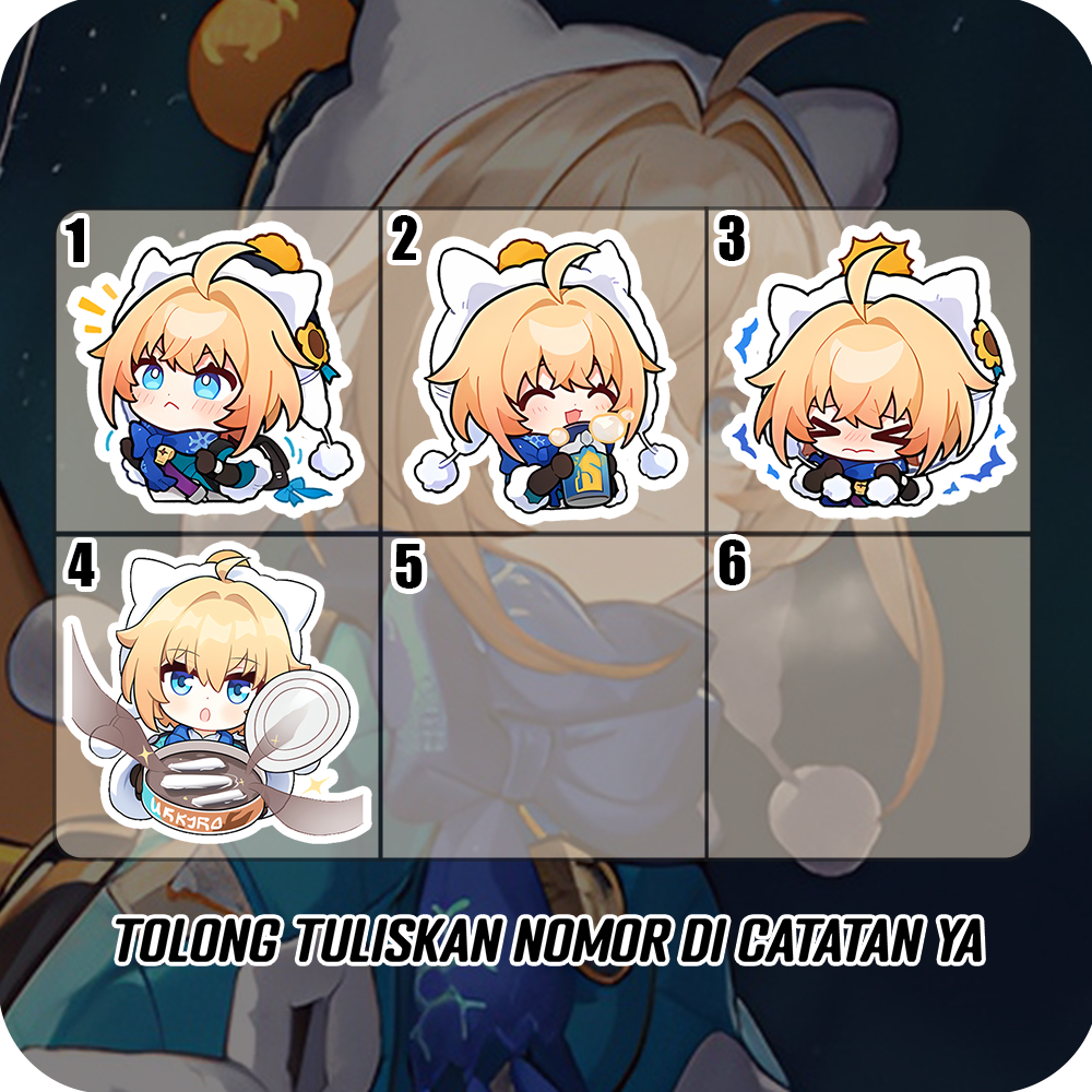 Jual Stiker Glossy Lynx Honkai Star Rail, Sticker Anime Lucu Untuk HP ...