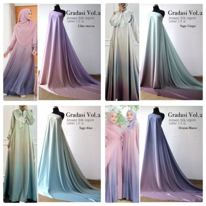 Jual Kain Silk Armani Gradasi | Shopee Indonesia