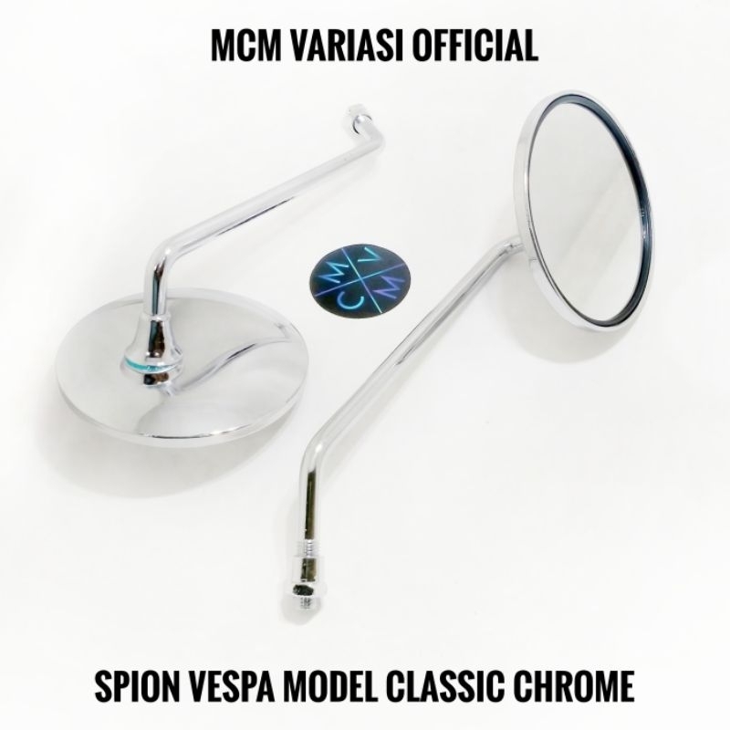 Jual SPION MOTOR RETRO BULAT model VESPA CLASSIC japstyle custom mirror ...