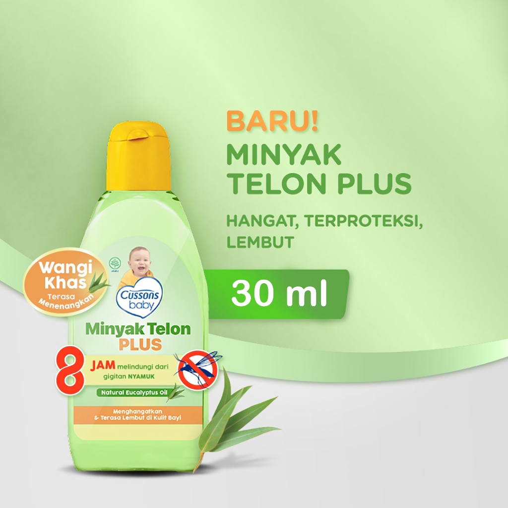 Jual Cussons Baby Telon Oil Minyak Telon Oil Plus 8 Hours Protection ...