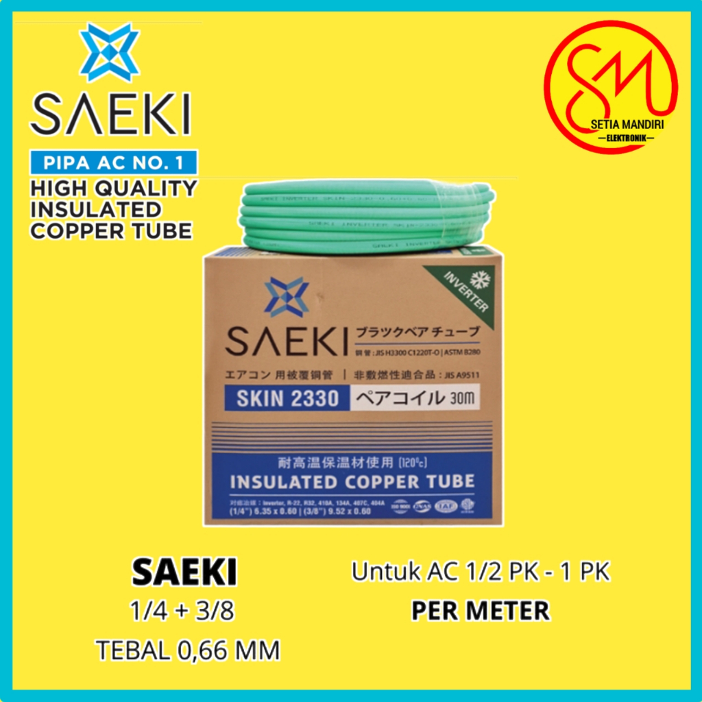 Jual Pipa Ac Pipa Ac Saeki 1/4 x 3/8 Pipa Ac 1/2 PK - 1 PK 1 Roll ...