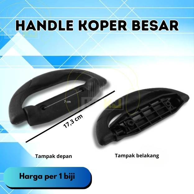 Jual ( 2PCS )Handle Pegangan Koper Hardcase HANDLE KOPER PLASTIK HITAM ...