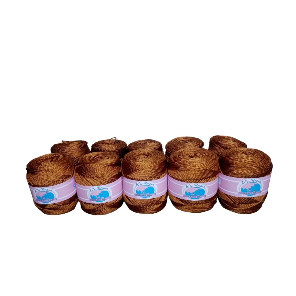 Jual BENANG RAJUT POLY KILAP 1 PAK TERAKOTA | Shopee Indonesia