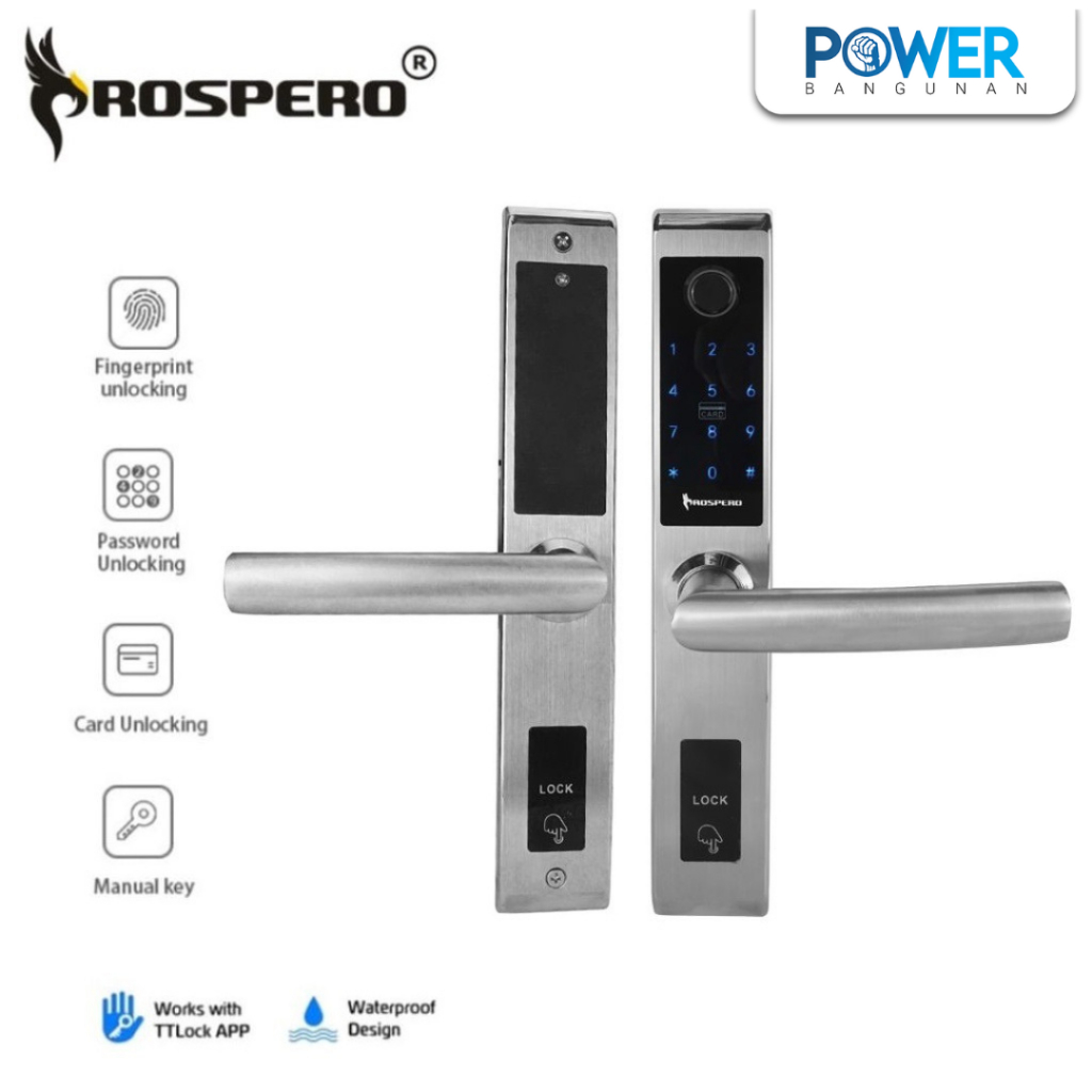 Jual PROSPERO Smart Lock Digital / Gagang Pintu Rumah Digital Otomatis ...