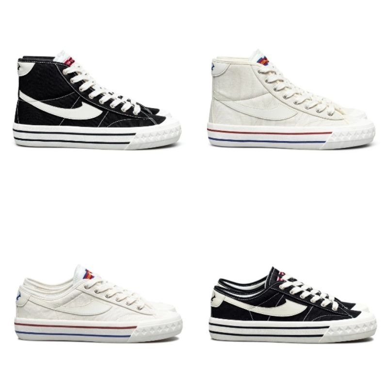 Jual [ORIGINAL 100%] Sepatu Compass Retrograde High Low Black White ...