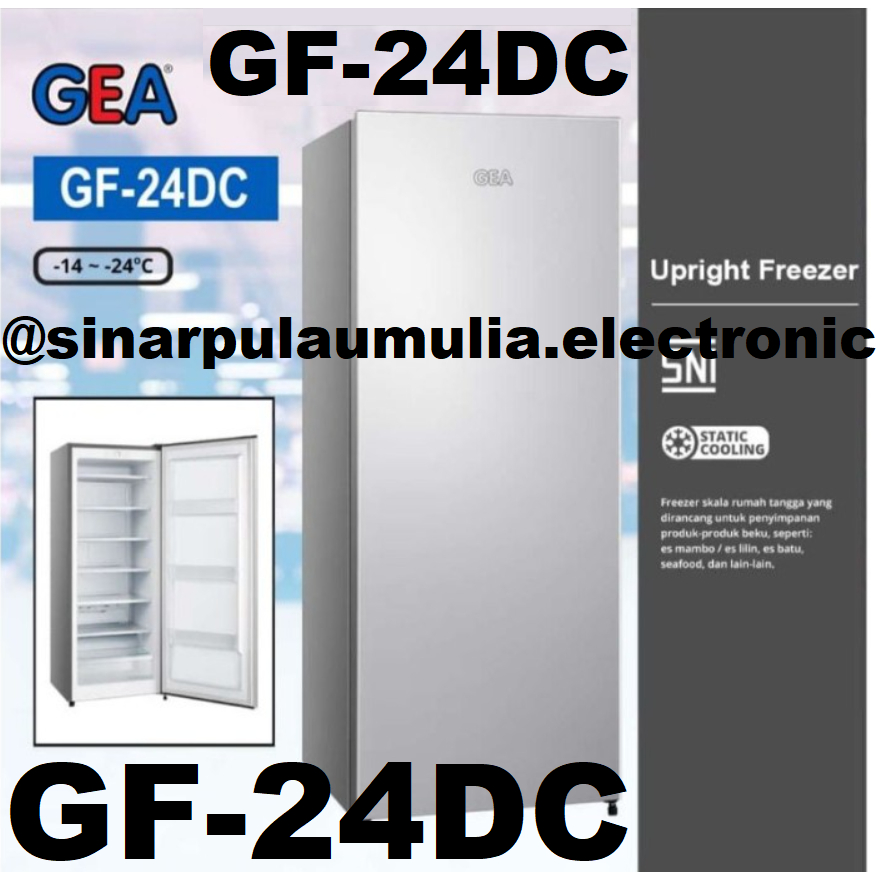 Jual GEA Kulkas Pembeku Freezer 1 Pintu 189 Liter - GF-24DC / GF 24 DC / GF 24DC / GF24DC / GF24 ...