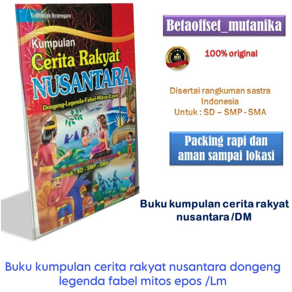 Jual Buku kumpulan cerita rakyat nusantara dongeng legenda fabel mitos ...