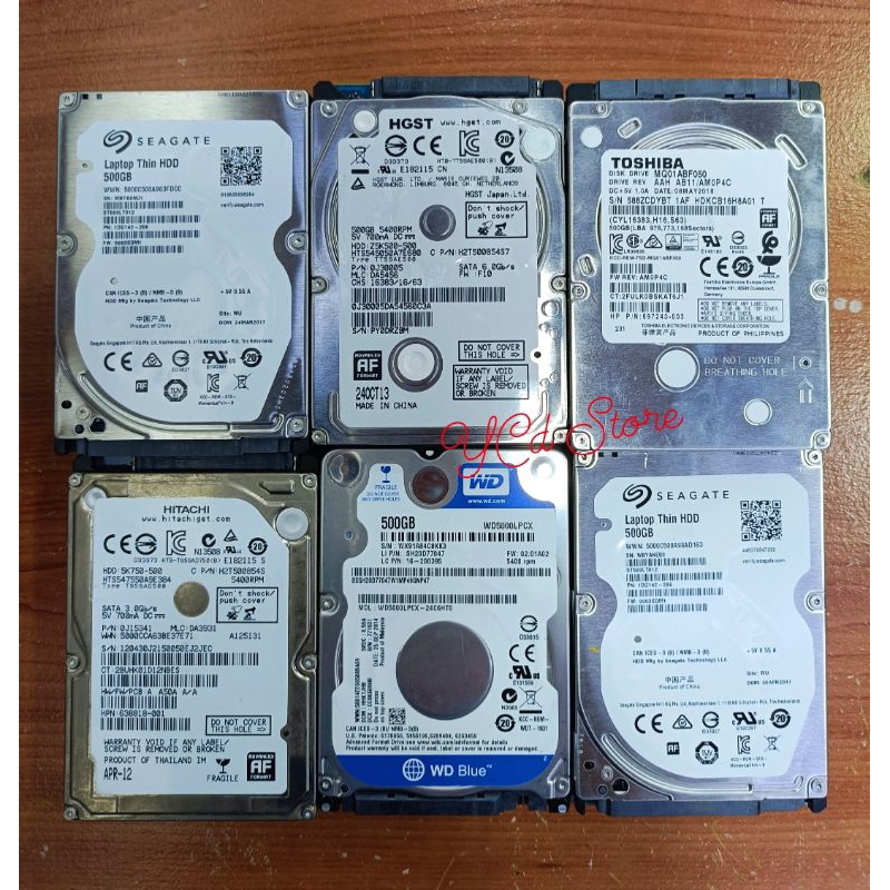 Jual Hdd 500GB hardisk internal slim laptop 2,5inch sata | Shopee Indonesia