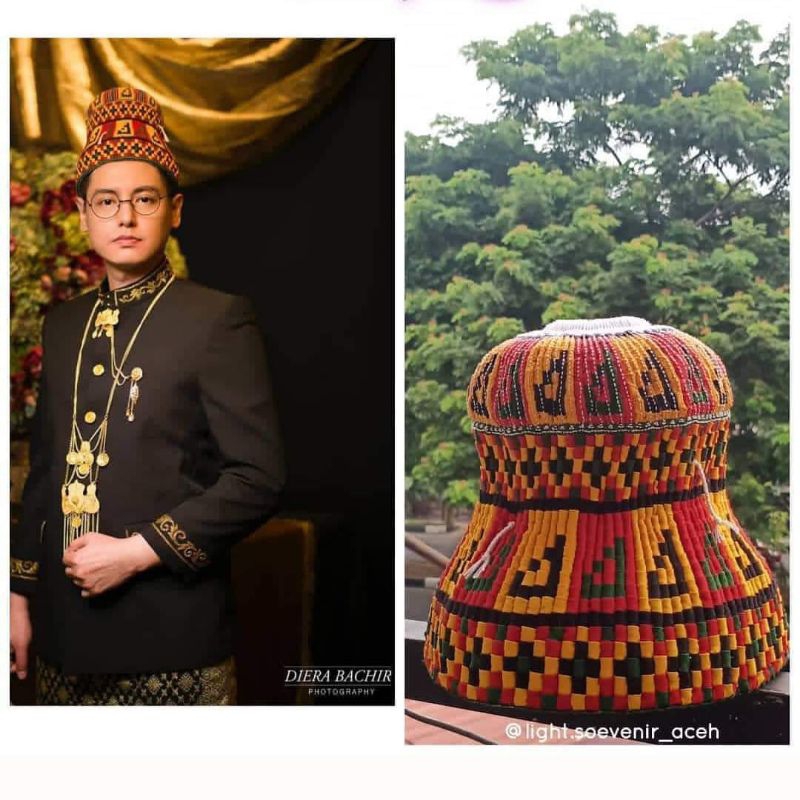 Jual KOPIAH MEUKUTOP KHAS ACEH/TOPI KHAS ACEH/TOPI PENGANTIN ACEH ...